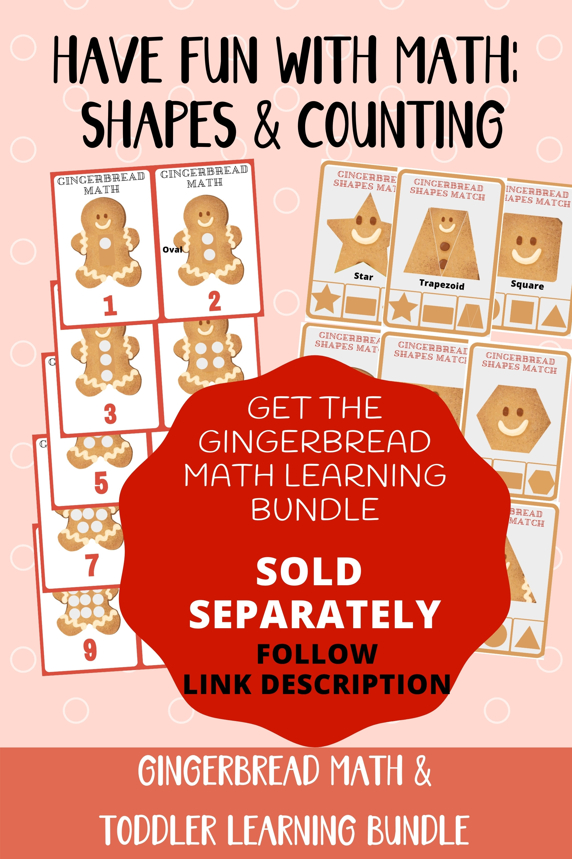 PRINTABLE Preschool Math Counting Game, Preschool Math Activity ...