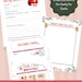 LETTER TO SANTA Bundle Printable, Letter From Santa, Christmas List Kit ...