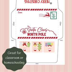 LETTER TO SANTA Bundle Printable, Letter From Santa, Christmas List Kit ...