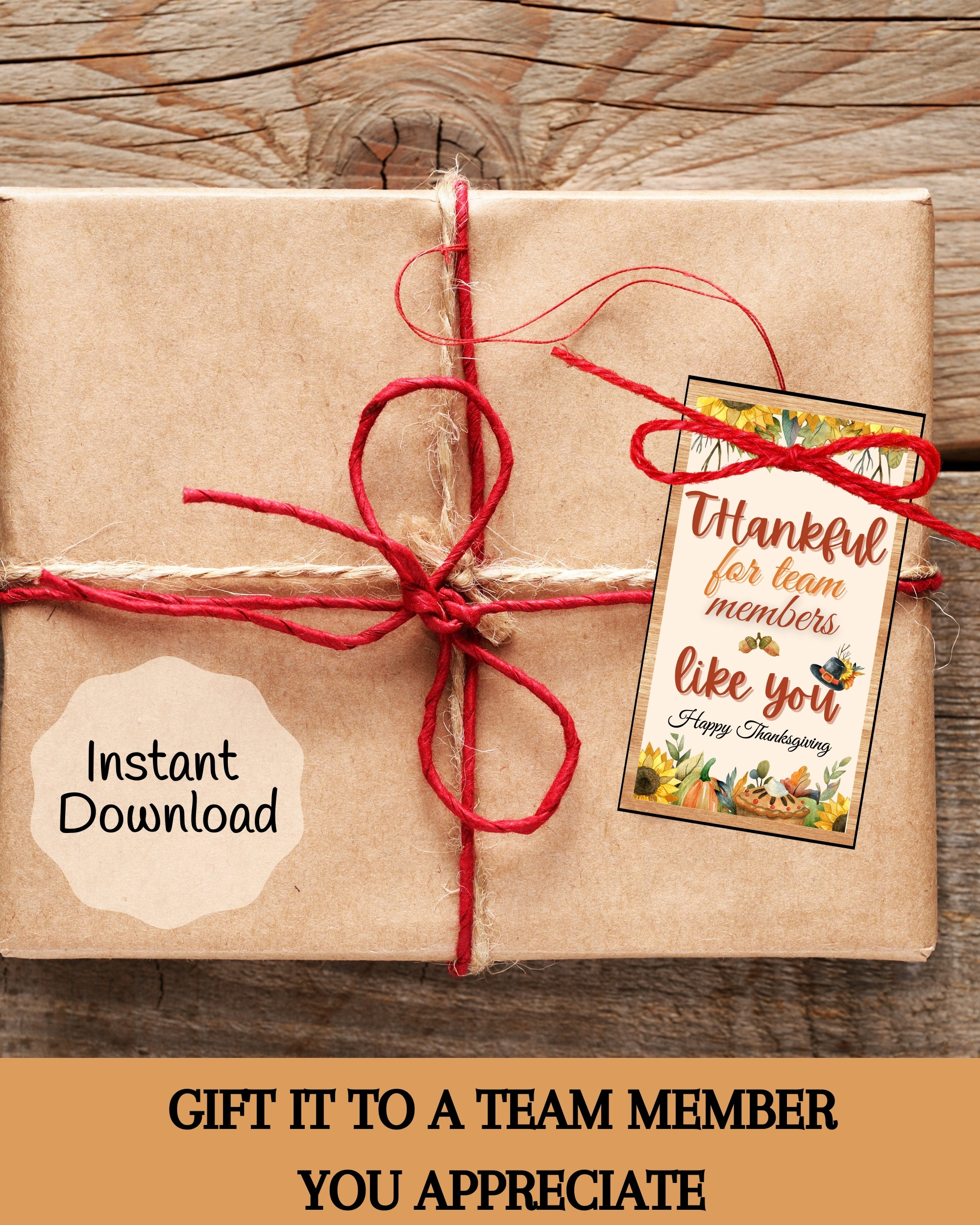 Thankful for You Gift Tag Printable, Staff Appreciation Gift Tags ...