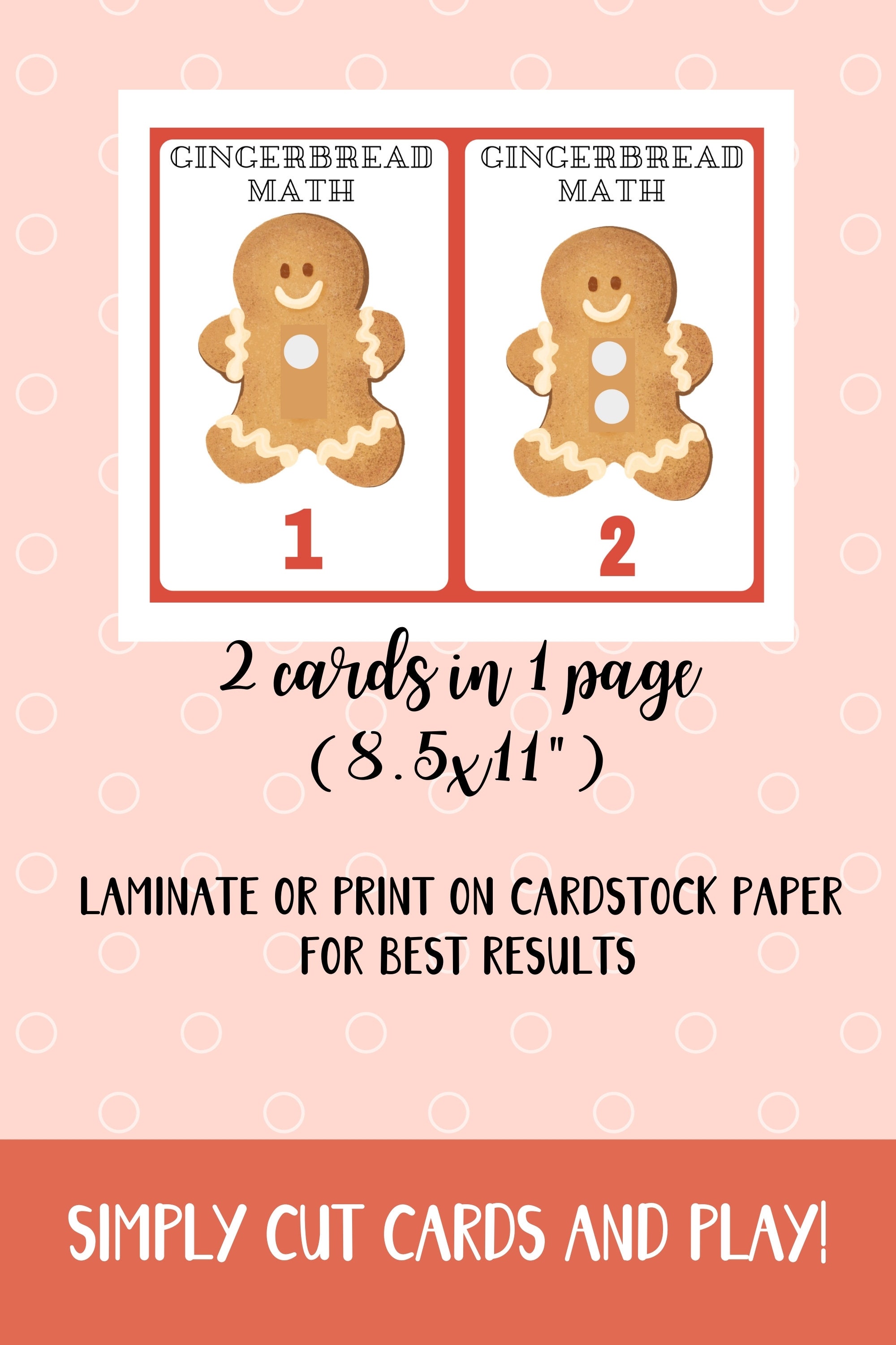 PRINTABLE Preschool Math Counting Game Preschool Math | Etsy