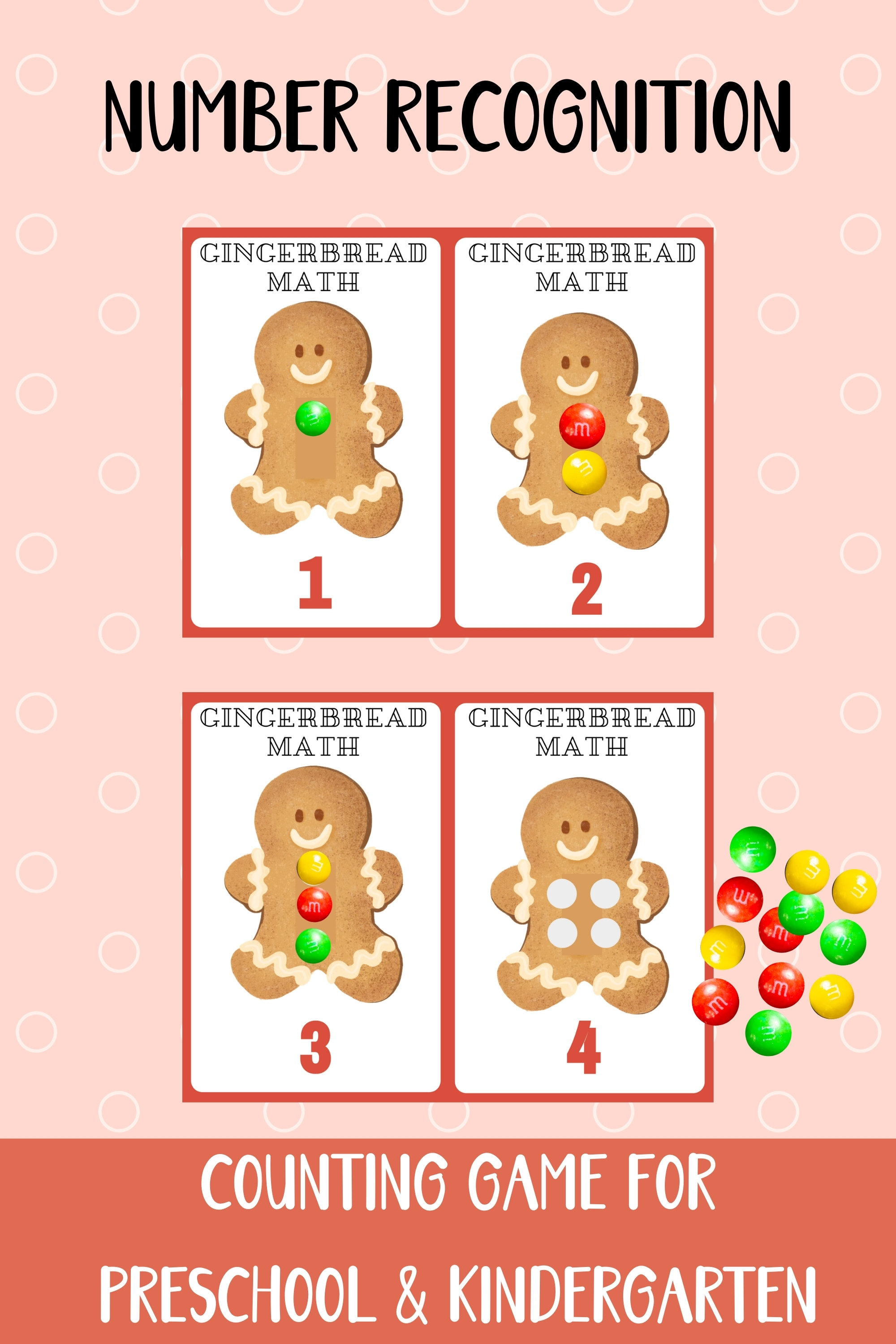 PRINTABLE Preschool Math Counting Game, Preschool Math Activity ...
