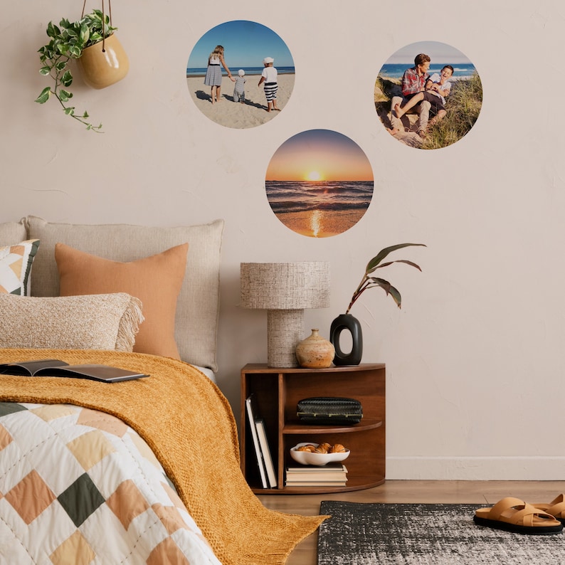 Your Photos as Adhesive Wall Decal Dots | Removable & Reusable Fabric ...