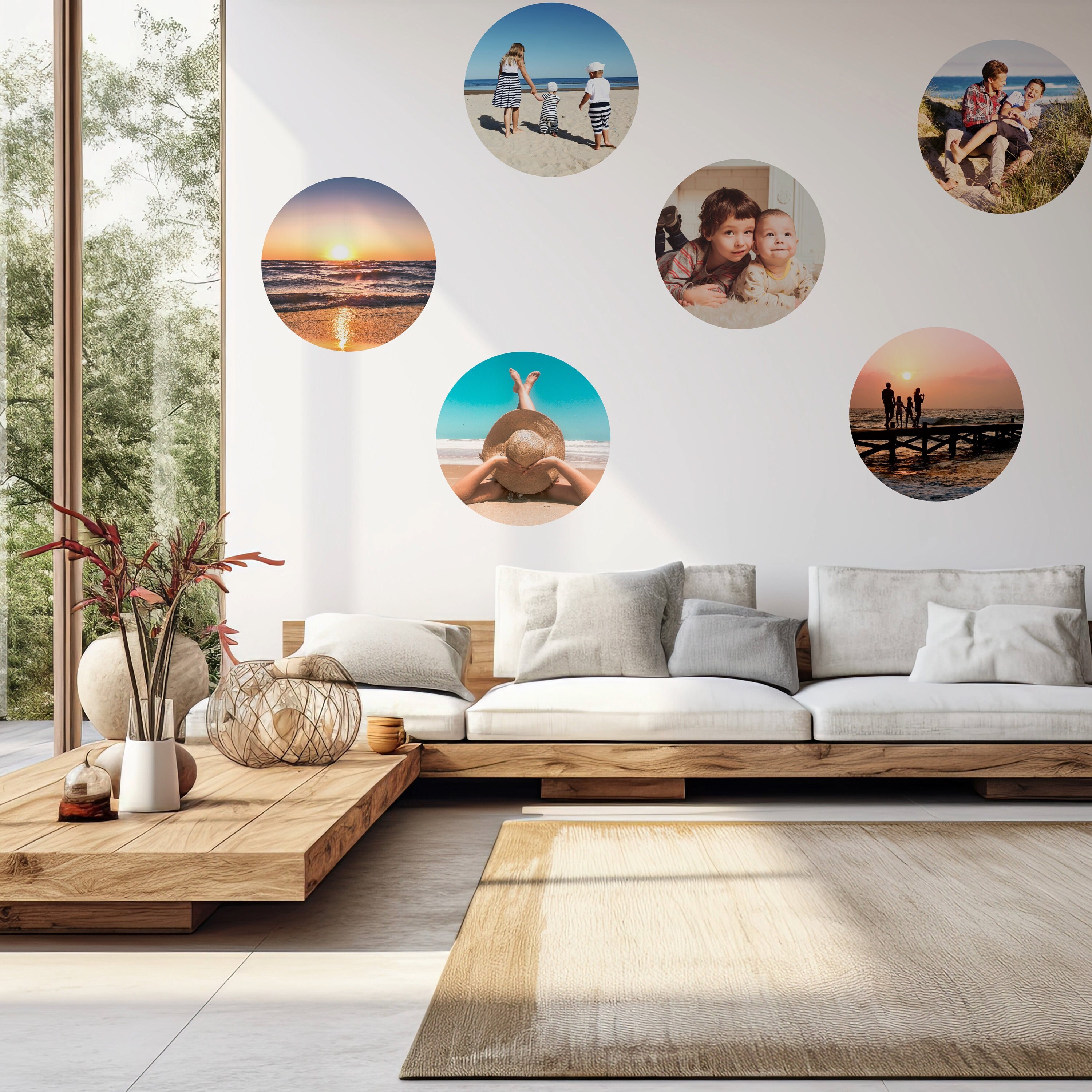 Your Photos as Adhesive Wall Decal Dots | Removable & Reusable Fabric ...