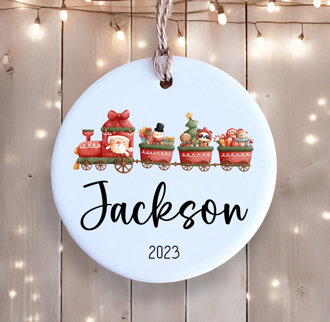 Personalized Ceramic - Christmas Train - Personalized With Custom Text ...