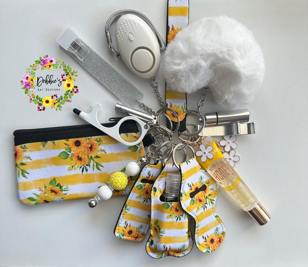 Safety Keychain-defense-wristlet-personalized-accessories-coin Purse ...