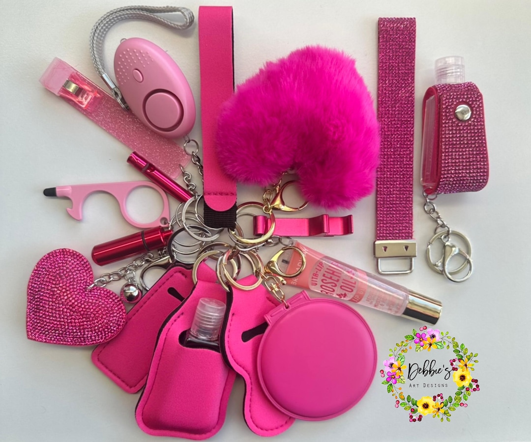 Safety Keychains, Defense, Wristlet, Accessories, Bling, Heart Pom, Led ...