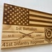 1-41 Infantry Wooden Engraved Flag, 1st Battalion 41st Infantry - Etsy