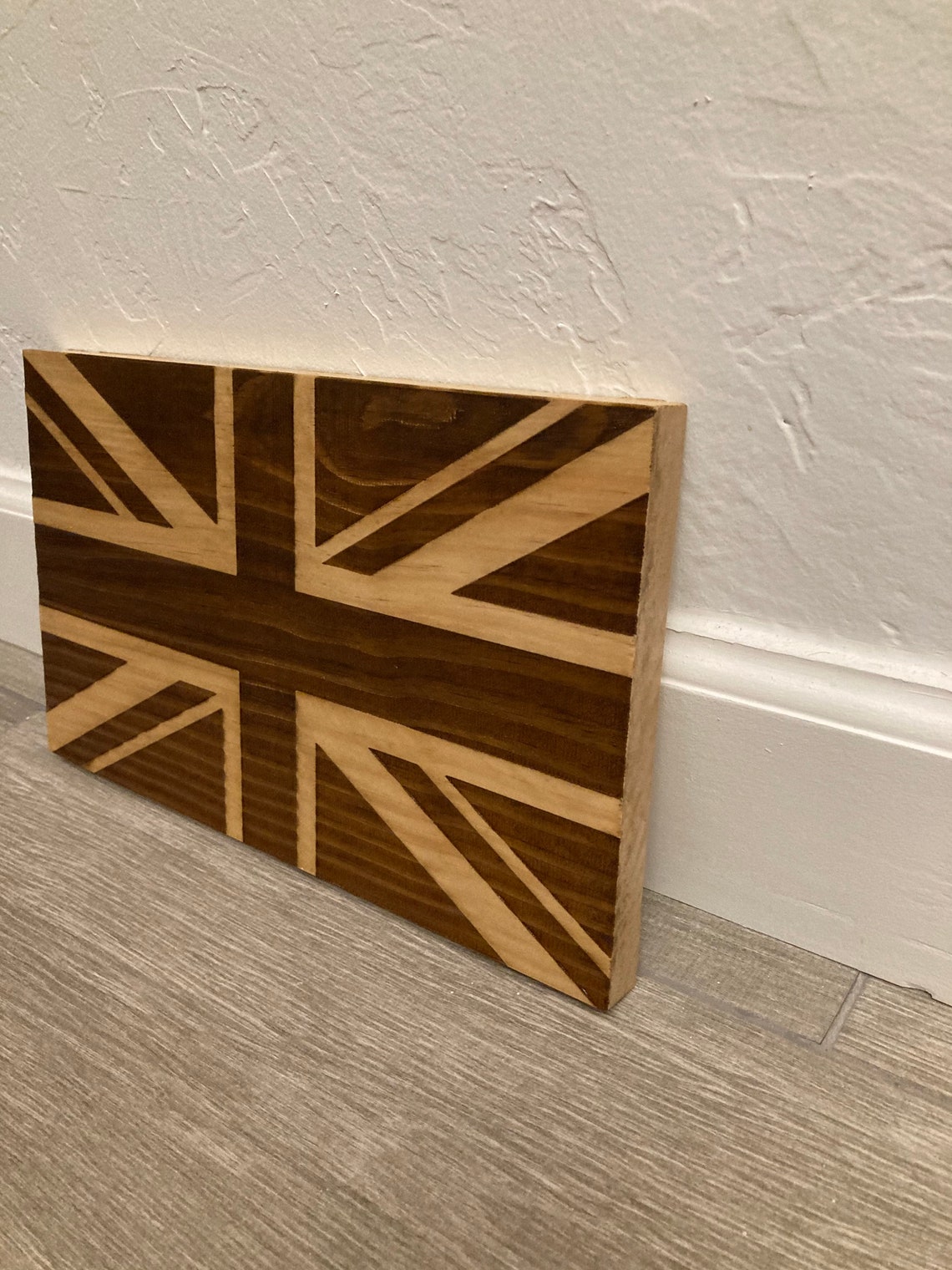 Wooden UK Flag | Union Jack Flag Wall Art | Rustic Dual Nation Wood ...