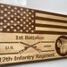 1-12 Infantry Wooden Engraved Flag, 1st Battalion 12th Infantry - Etsy