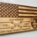 2-12 Artillery Wooden Engraved Flag, 2nd Battalion 12th Field Artillery ...