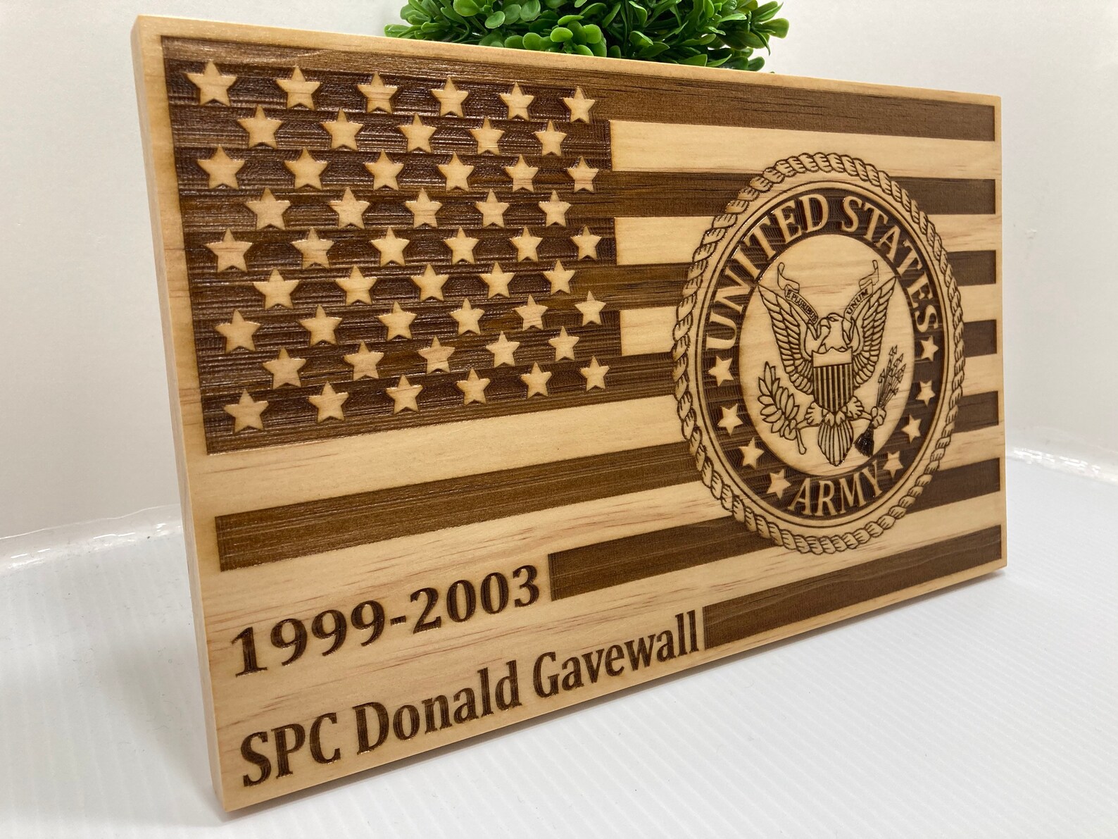 Army American Flag Laser Engraved Graduation Gift Army | Etsy