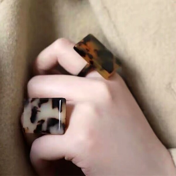 Tortoise Shell Rings - Etsy