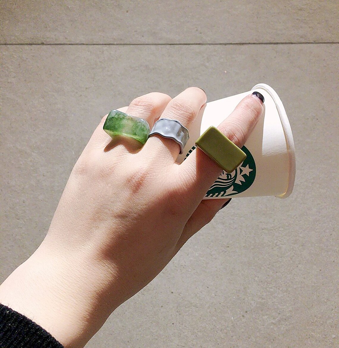 Colorful Chunky Rings Acrylic Rings Plastic Rings Chunky Resin | Etsy