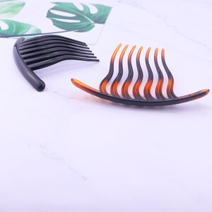 2-pack Hair Comb,vintage Side Comb,tortoise Shell Hair Comb, Black Hair ...