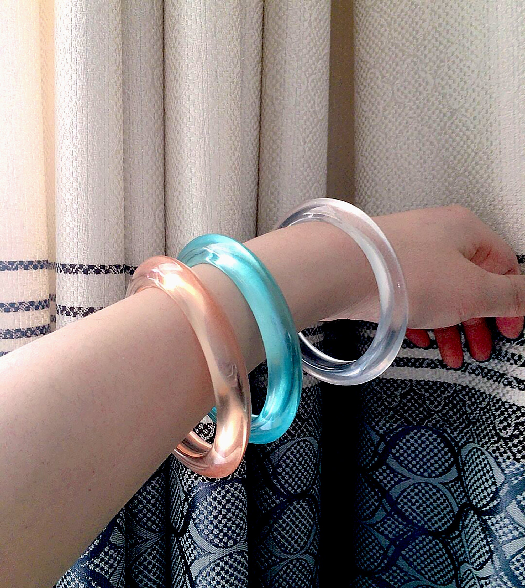 Clear Bracelet Clear Bangle Lucite Bangle Acrylic Clear Bangle | Etsy