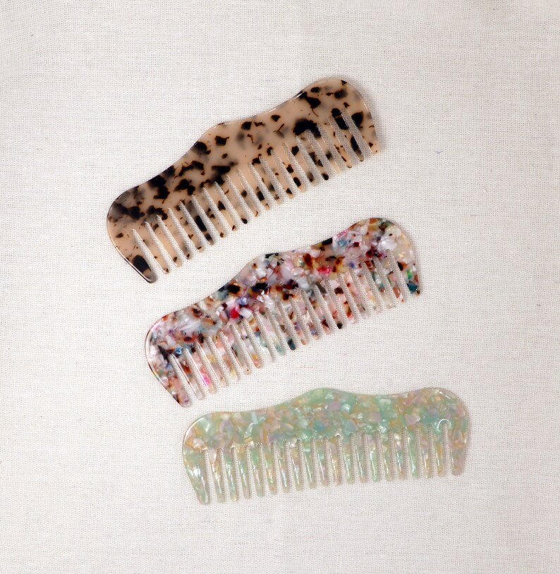 Hair Comb In Tortoise Shell Acetate Resin CombRainbow Hair | Etsy