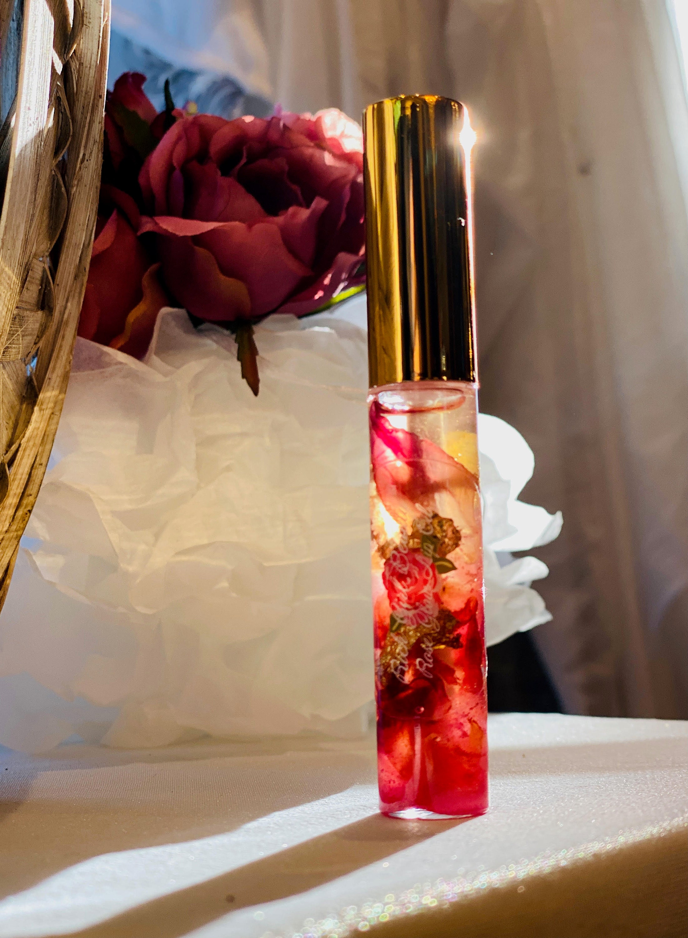 Rose Glow Lip Oil 2.0 // Moisturizing // Rose Infused // Essential Oils ...