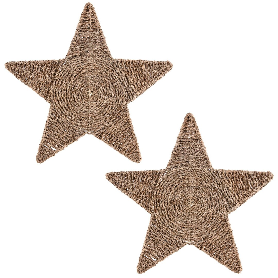 Christmas Star Woven Placemats Table Place Mats Rope Woven - Etsy
