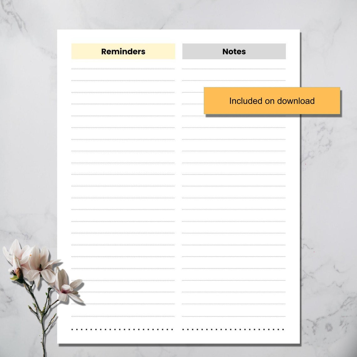 Homework Reminder Printable Weekly Homework Tracker Monday | Etsy