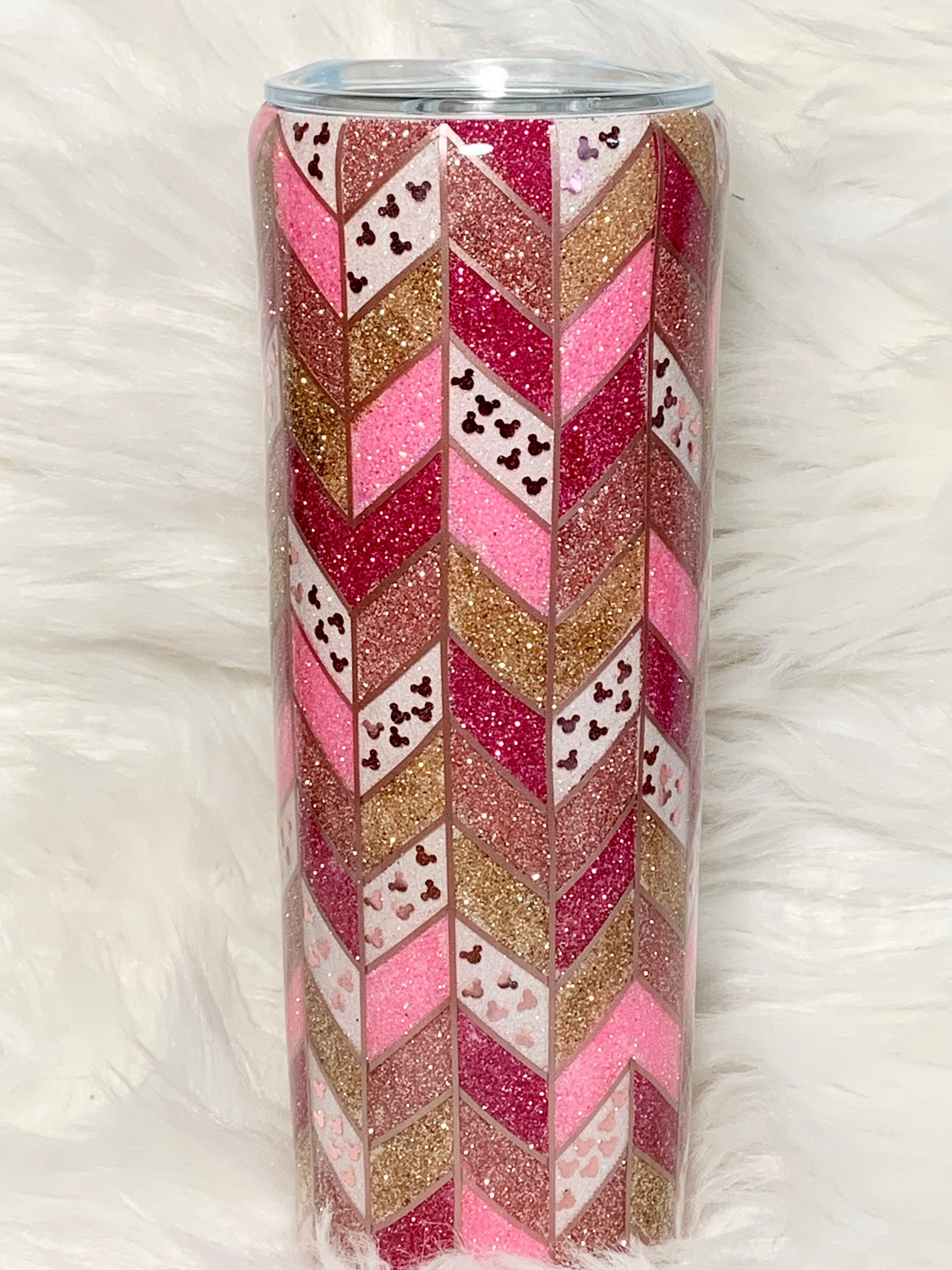 Rose Gold Tangram Tumbler Chevron Tumbler - Etsy