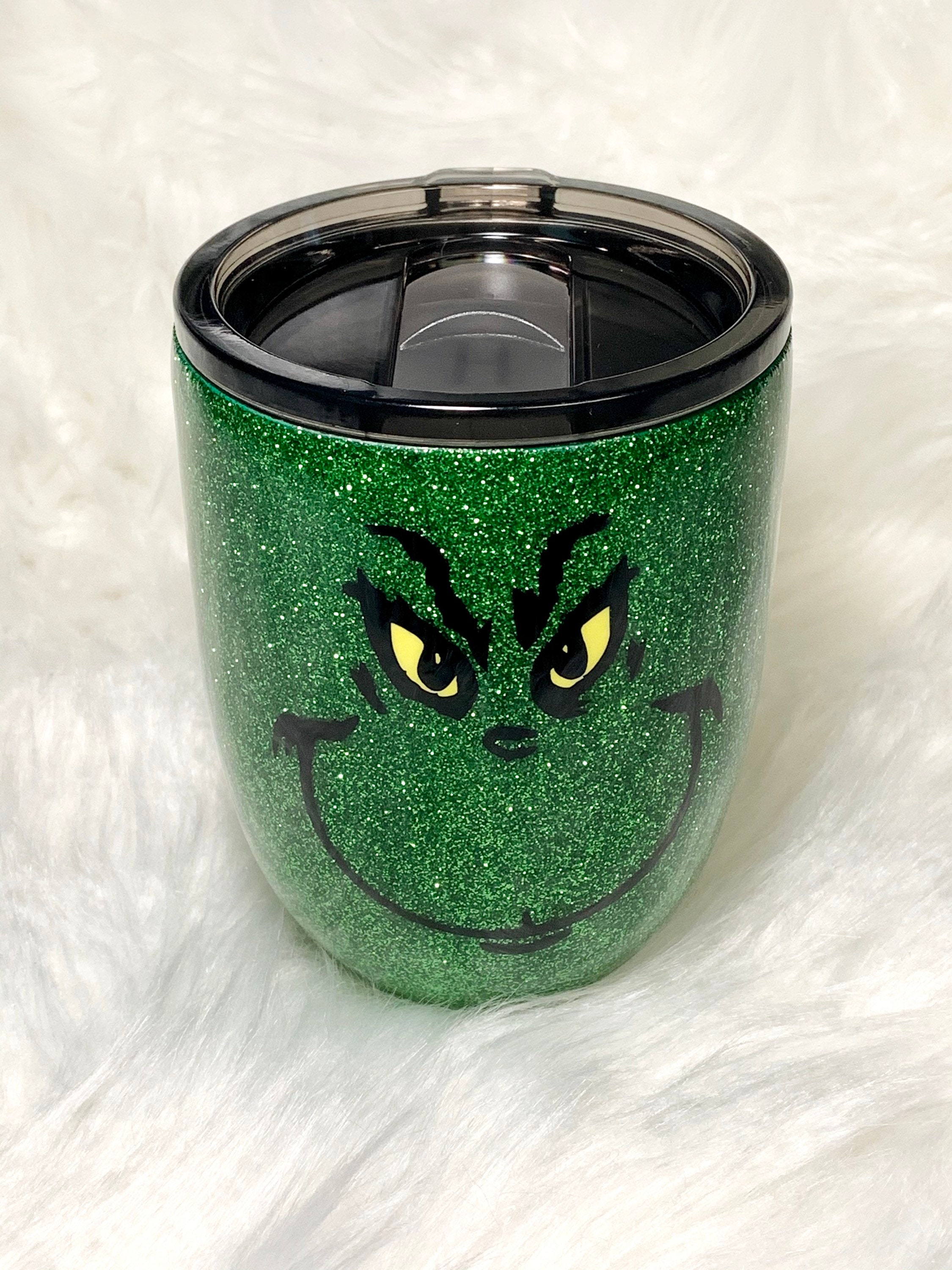 Grinch Wine Tumbler - Etsy