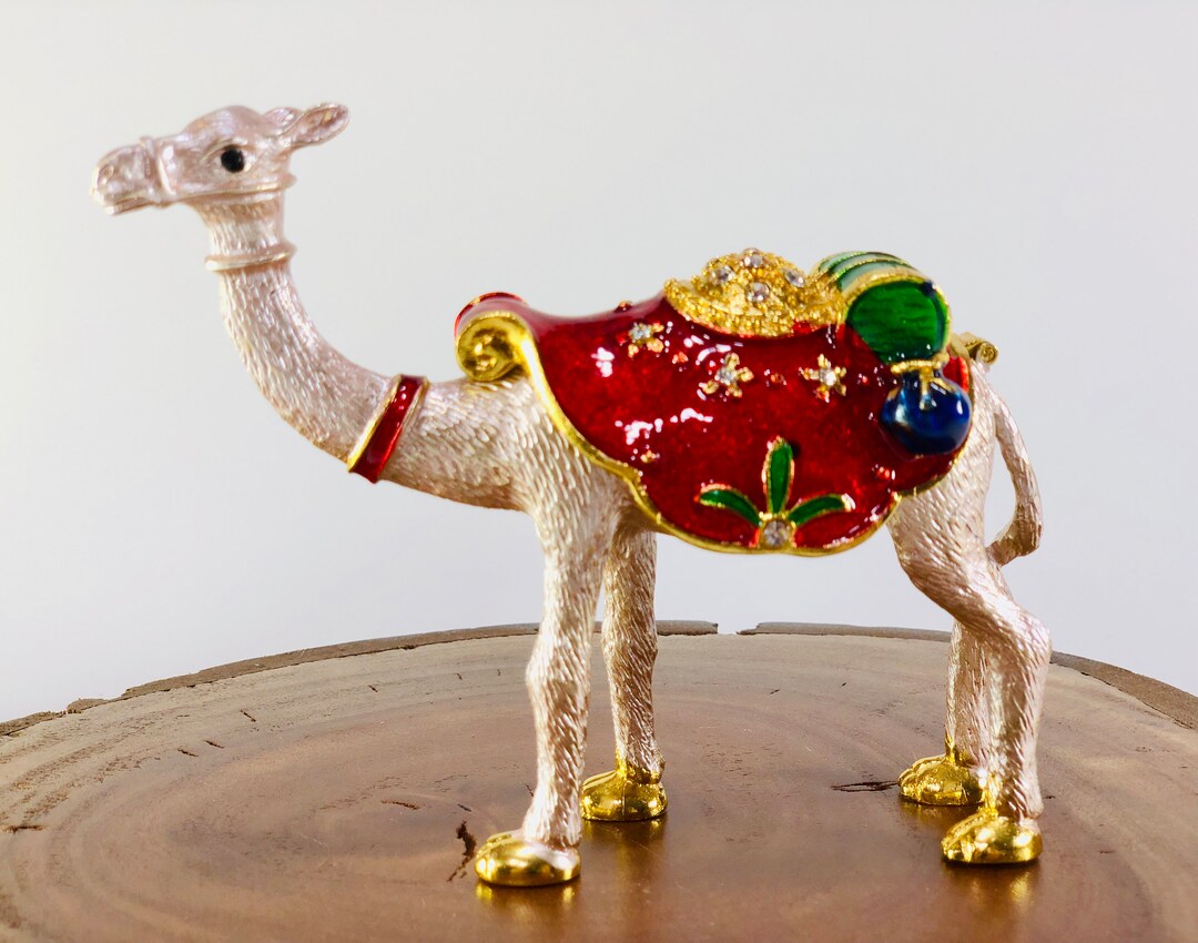 Egyptian Camel Trinket Box Jewelry Camel Box With Swarovski Crystal Big ...
