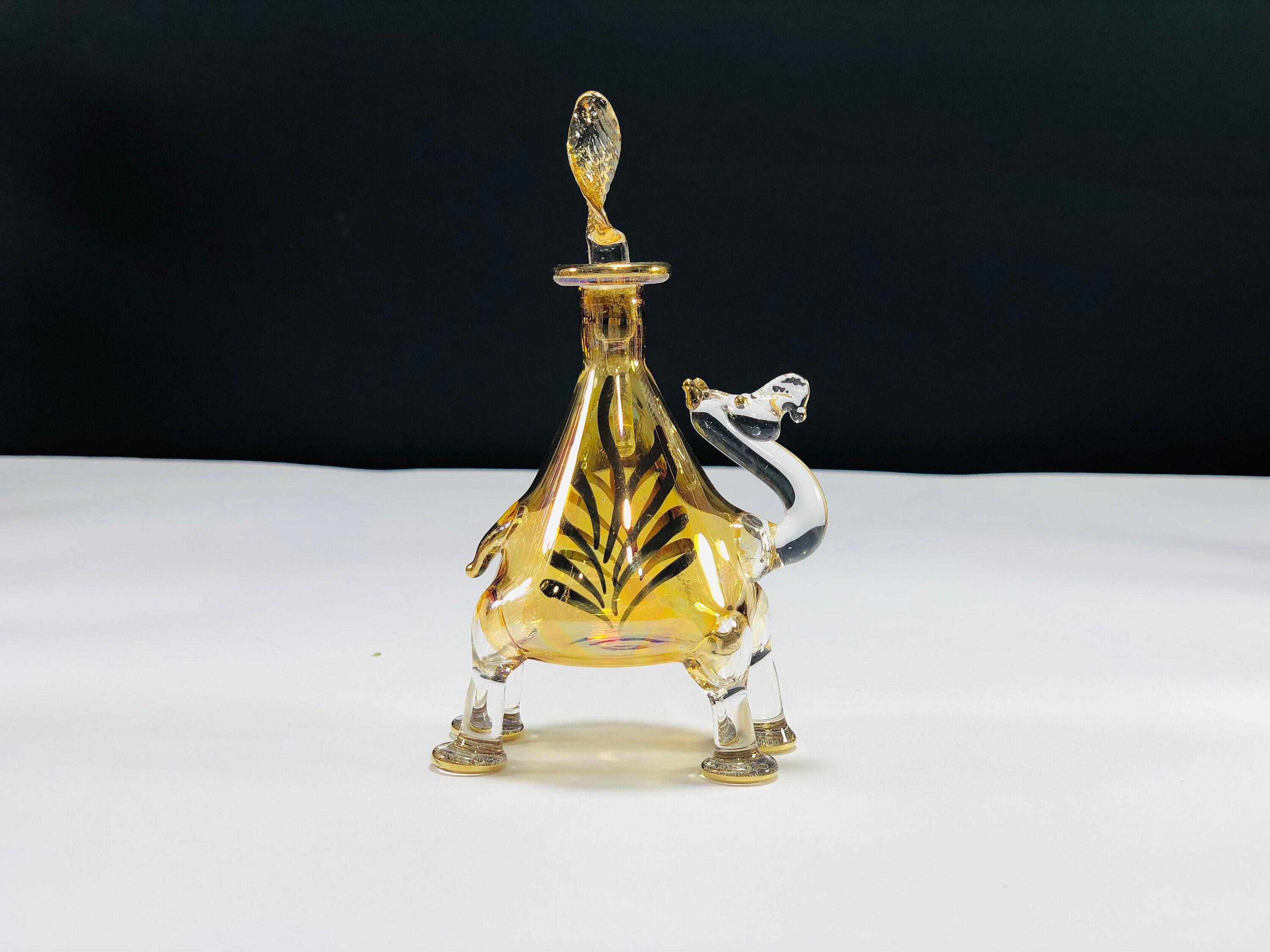 Egyptian hand blown glass camel perfume bottles decorative by - Etsy Polska