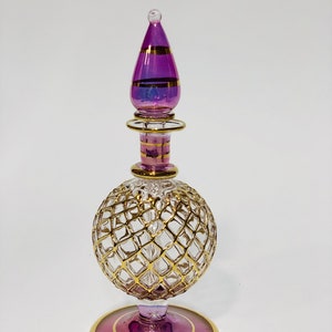 Egyptian Hand Blown Glass Perfume Bottles Decorative by Gold Genie ...