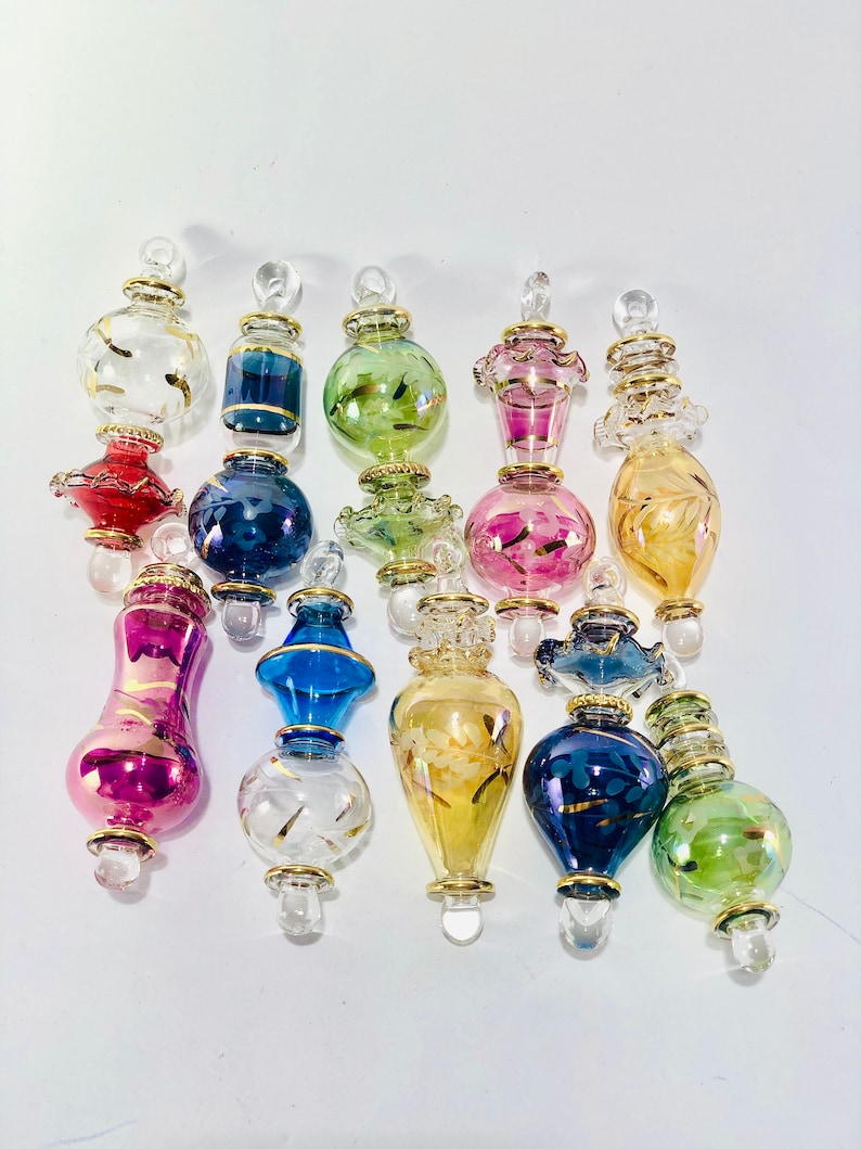 Set of 10 Egyptian Hand Blown Glass Ornaments Decorative by 14 - Etsy