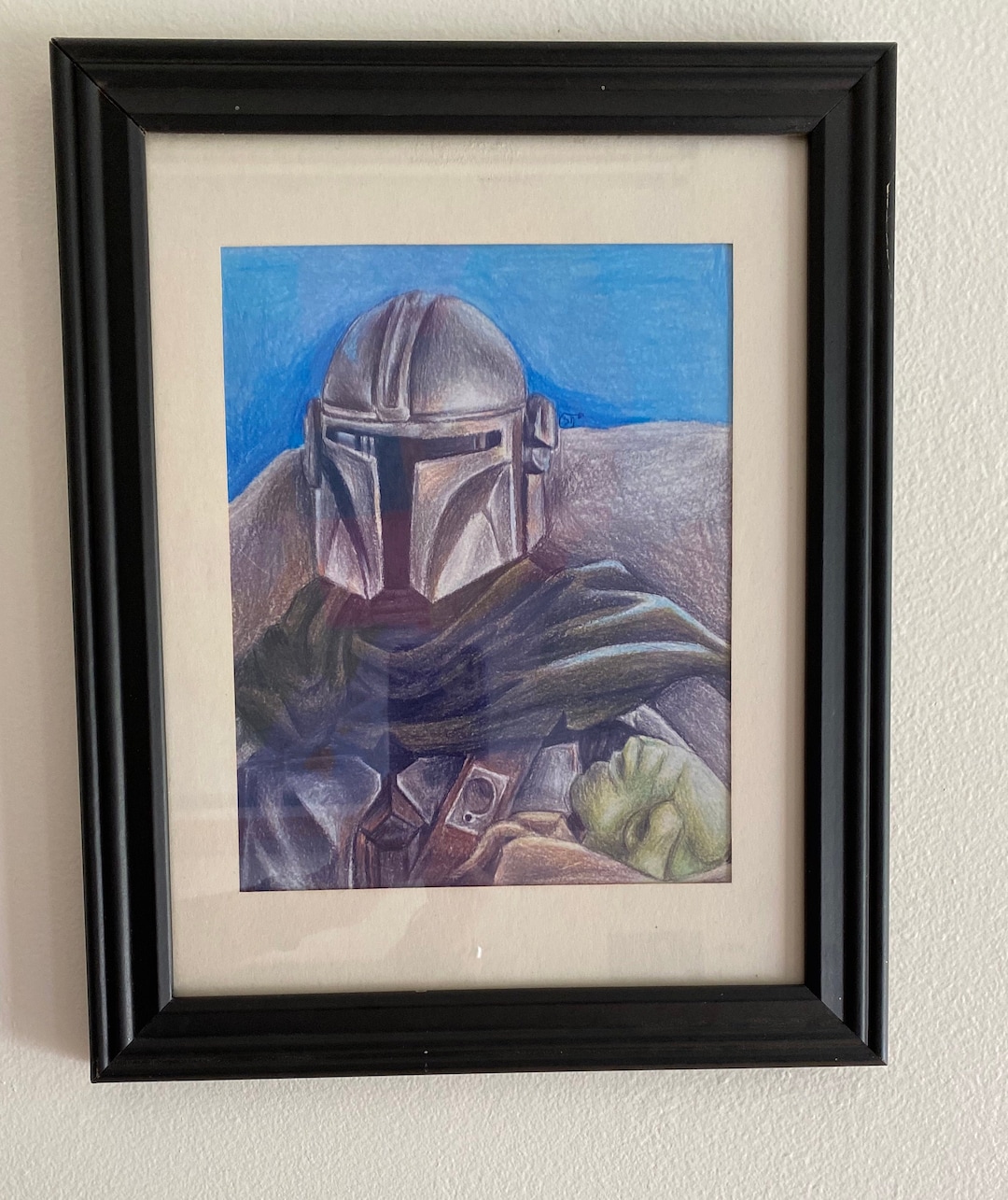 Fan-made Mandalorian Pencil Sketch Download - Etsy