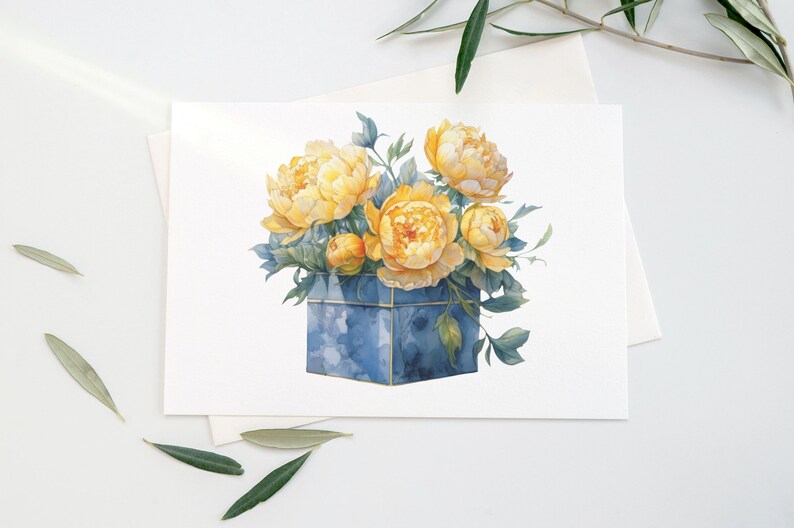 Peonies Clipart Bundle 20 Png Watercolor Peonies Clip Art - Etsy