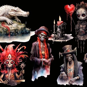 Clipart Voodoo 23 PNG Watercolor Clip Art Bundle - Etsy