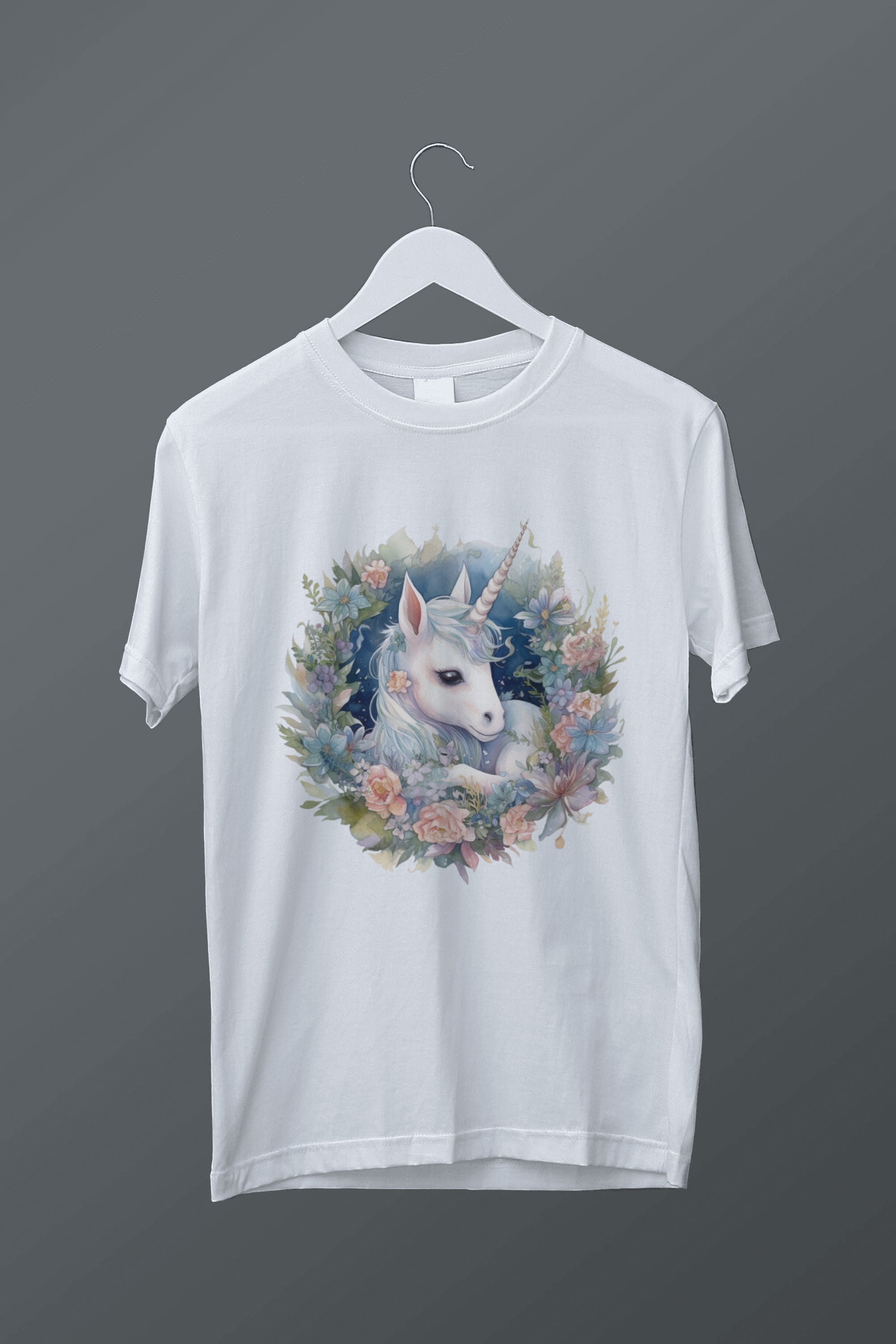 Baby Unicorn Clipart PNG Watercolor Cute Unicorn Clipart - Etsy