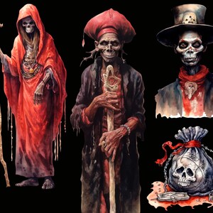 Clipart Voodoo 23 PNG Watercolor Clip Art Bundle - Etsy