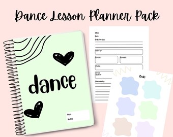 Dance Teacher Lesson Plan Bundle, Printable Class Planner, Attendance ...