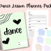 Dance Teacher Lesson Plan Bundle, Printable Dance Class Planner, Dance ...