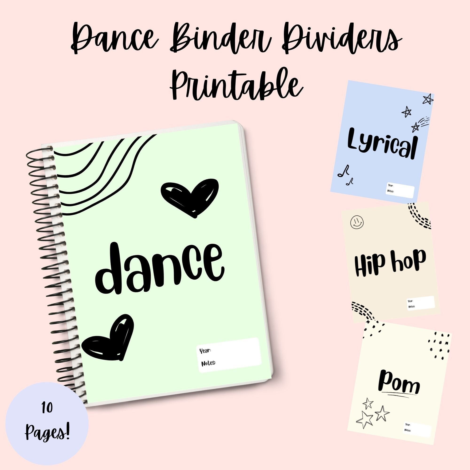 Dance Binder Covers - Etsy