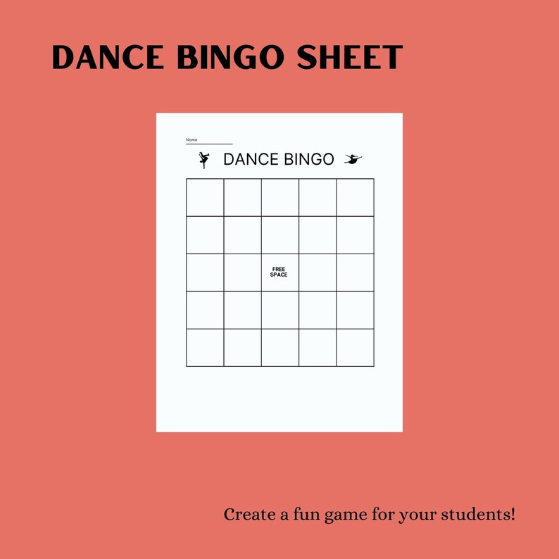 Dance Activity Pack for Students - Etsy
