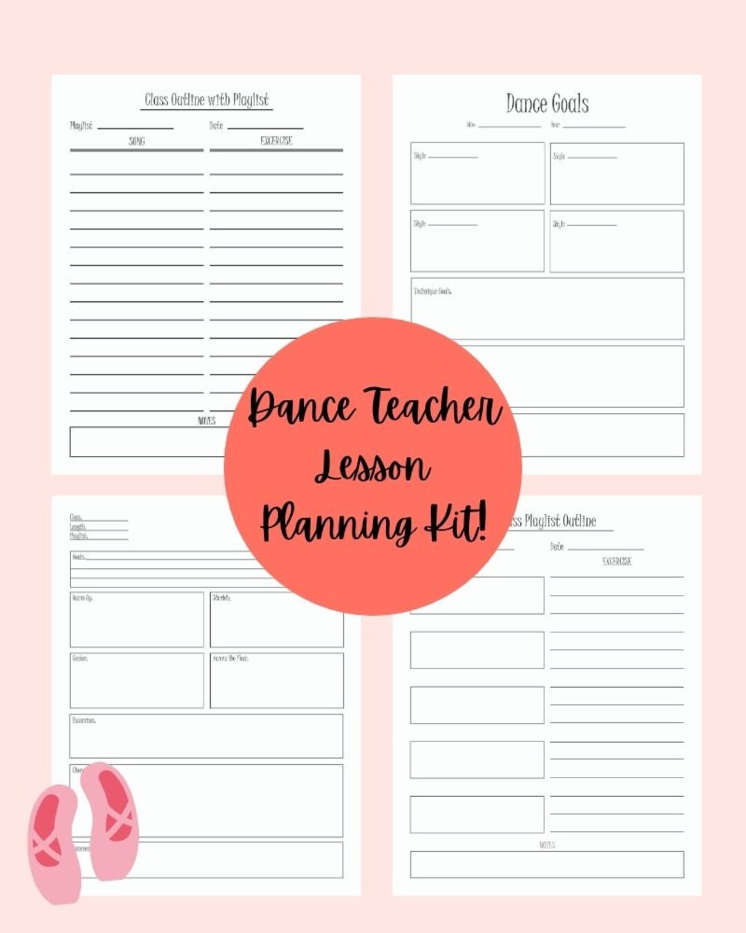 Dance Teacher Lesson Planning Pack - Etsy