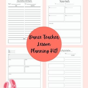 Dance Teacher Lesson Planning Pack - Etsy