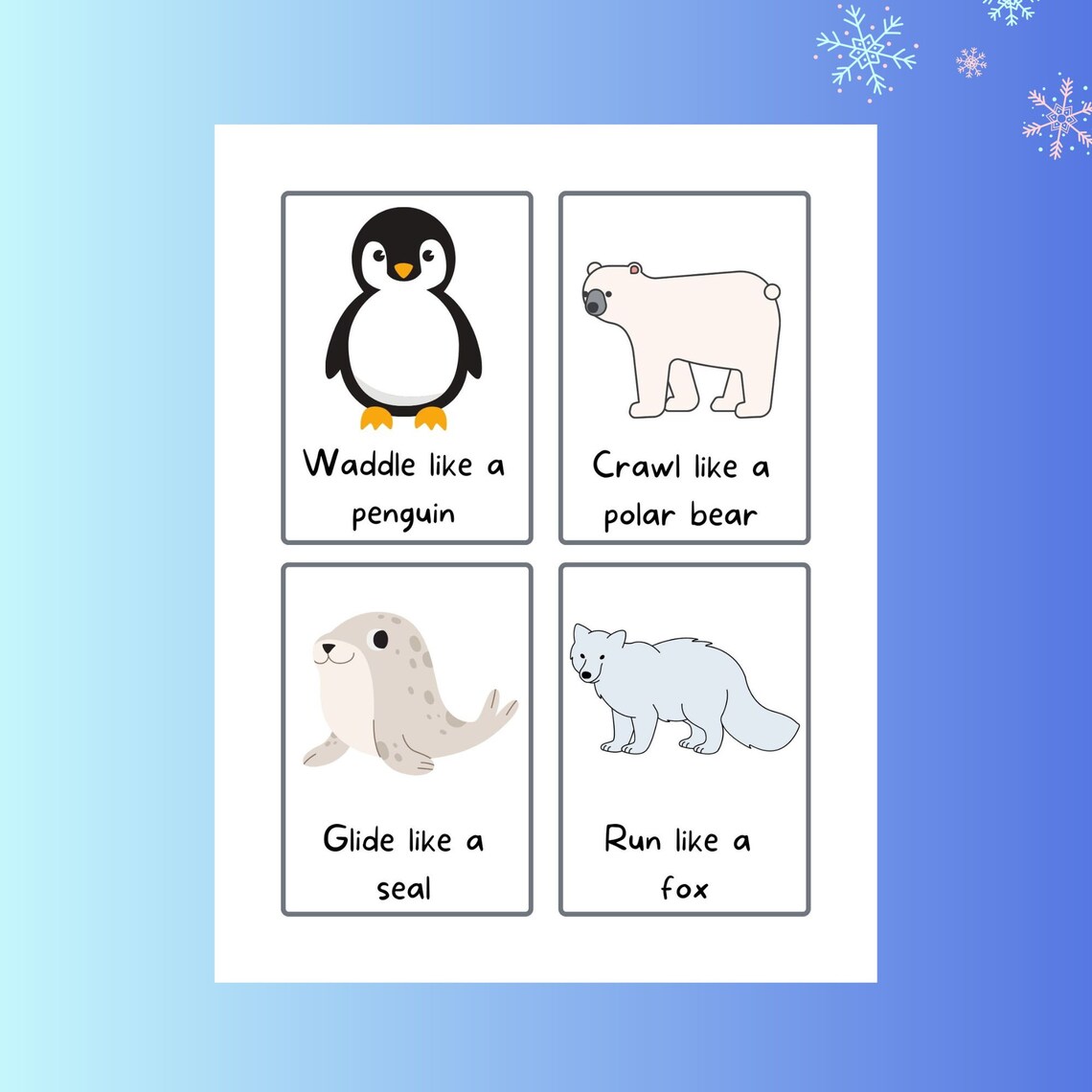 Arctic Animals Printable Worksheets - Etsy