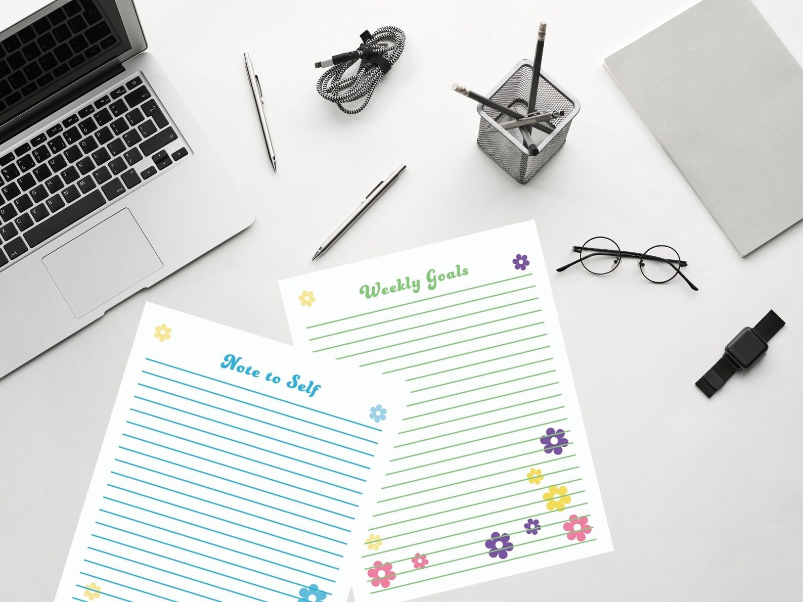 Colorful Daisy Planner Printable - Etsy