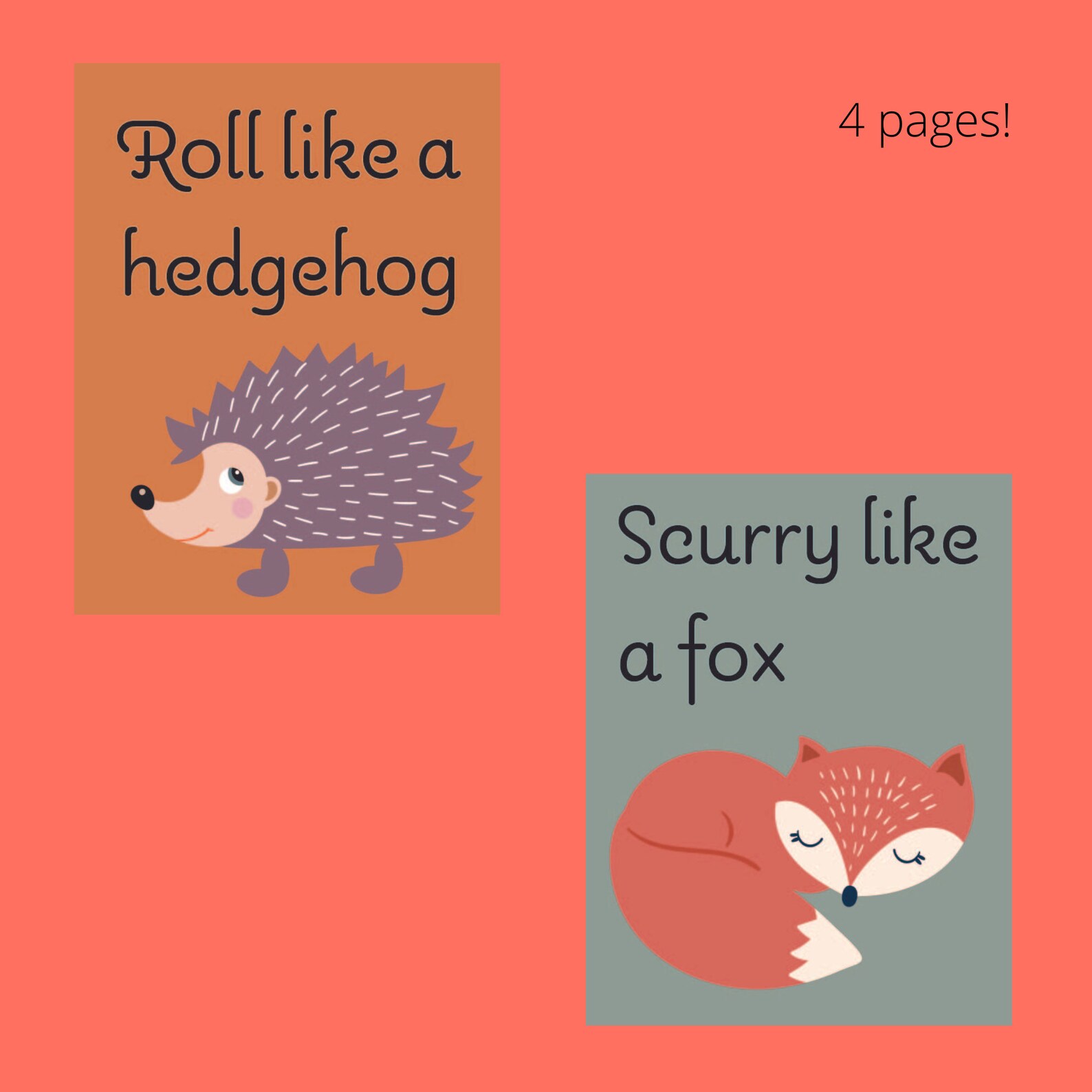 Fall Movement Posters for Classroom or Dance Studio - Etsy