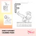 Dance Alphabet Coloring Pages A-Z | Printable Coloring for Kids | Dance ...