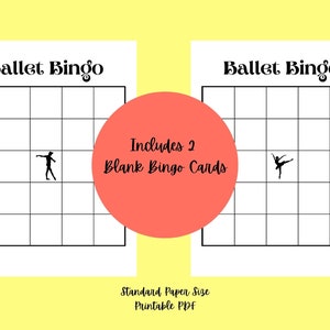 Ballet Bingo Printable - Etsy