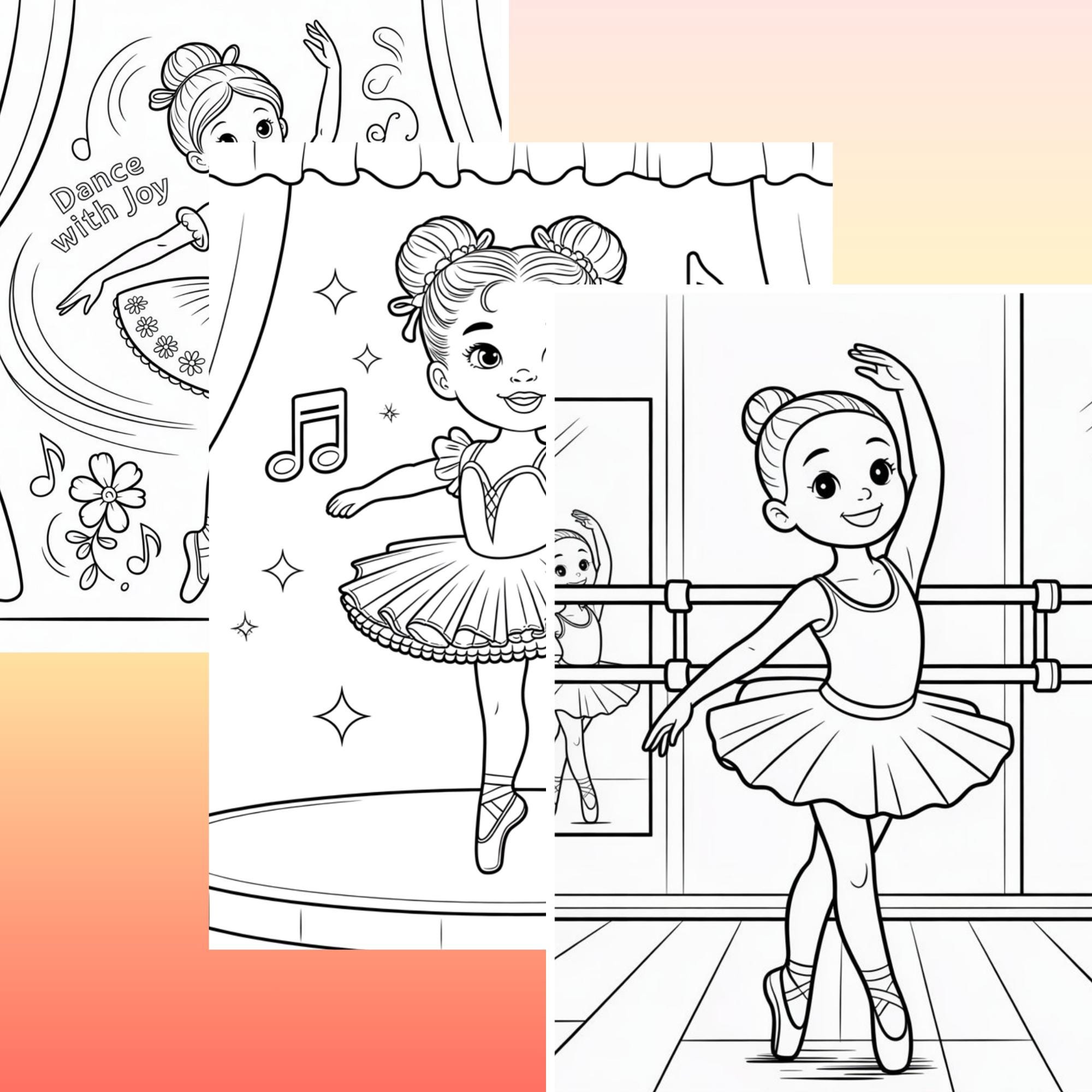 Ballet Coloring Book Pages | 42 Printable Dance Designs | Dance Class ...