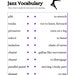 Jazz Dance Vocabulary Packet - Etsy