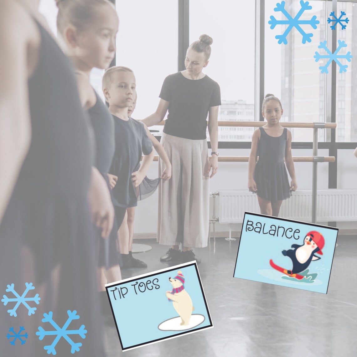 Penguin and Polar Bear Creative Movement Cards - Etsy