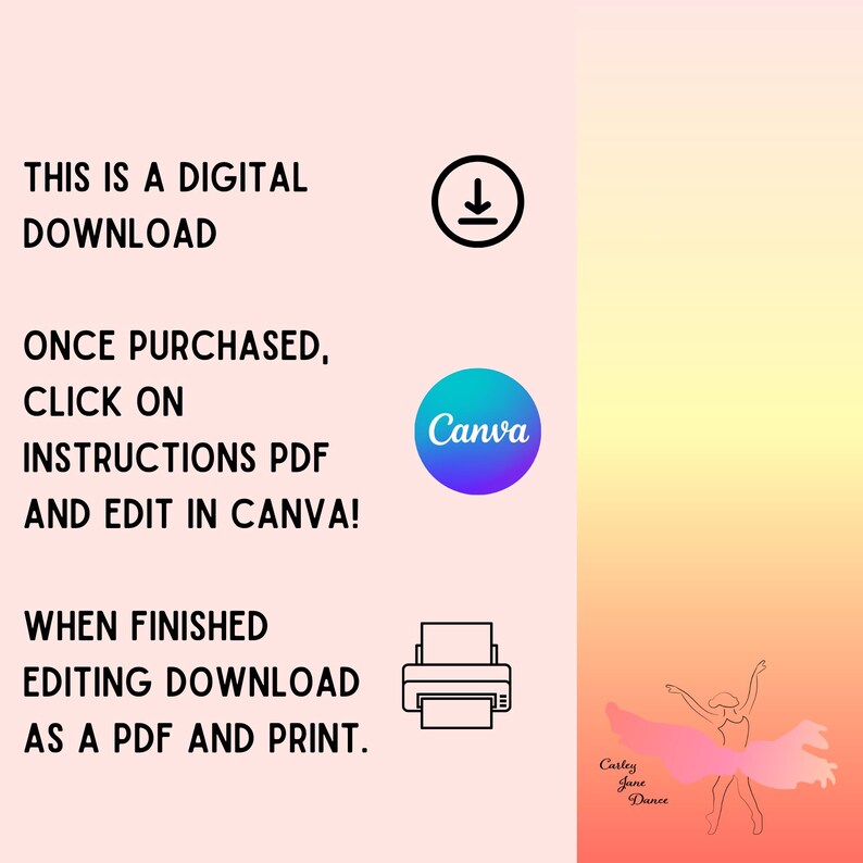 Dance Team Audition and Program Guide Template - Editable 13-page ...